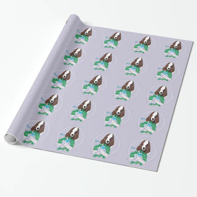 Lavender Boer Goat Christmas Wrapping Wrapping Paper | Zazzle