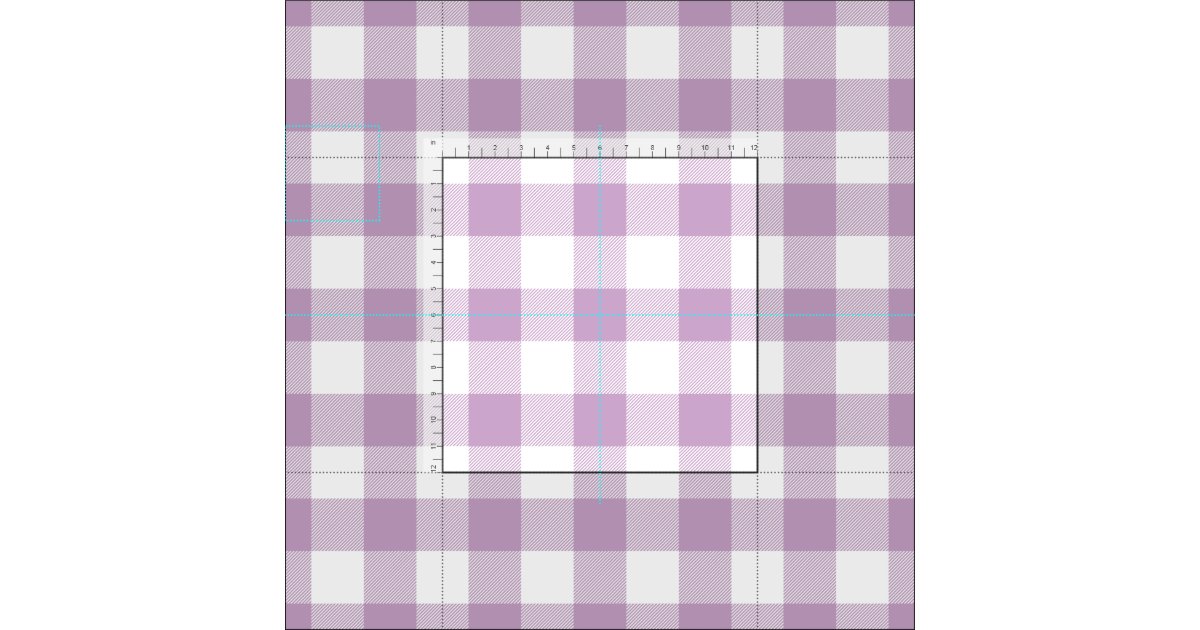 Lavender Buffalo Check Pattern Fabric | Zazzle