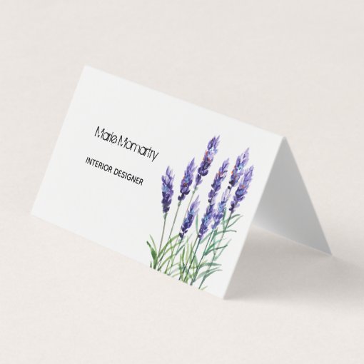 Lavender Business Card | Zazzle
