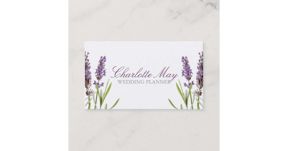 lavender Business Card | Zazzle