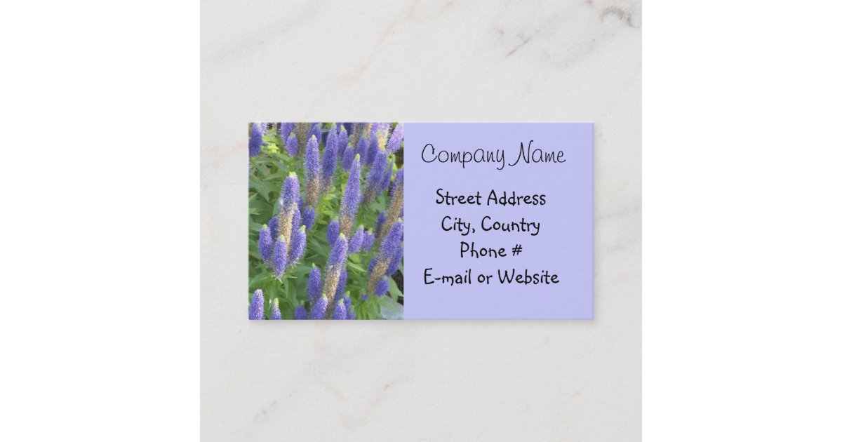 Lavender Business Card | Zazzle