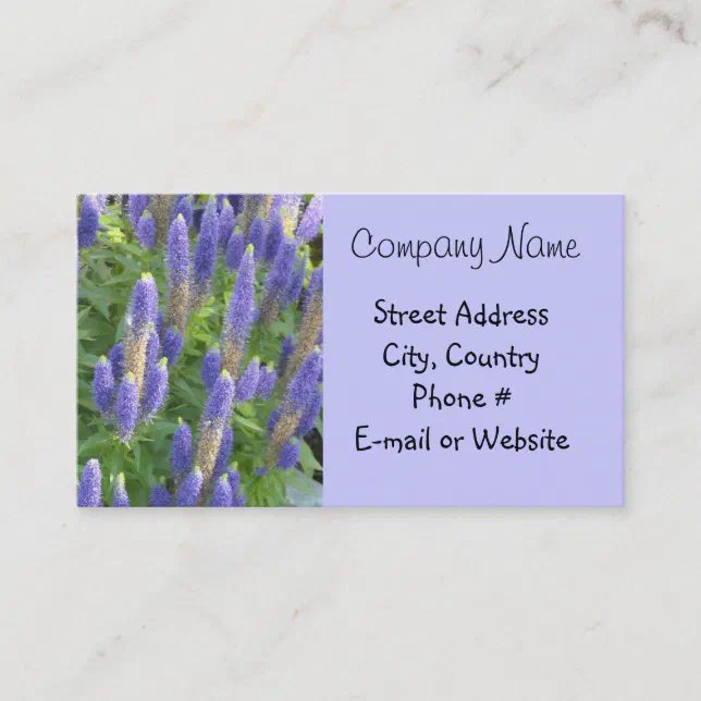 Lavender Business Card | Zazzle