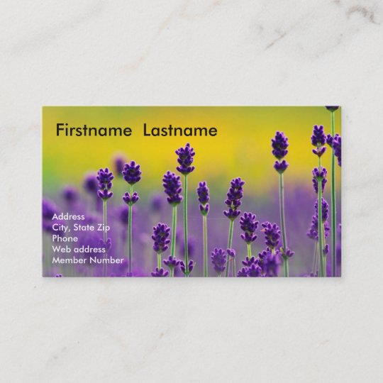 Lavender Business Card | Zazzle.com