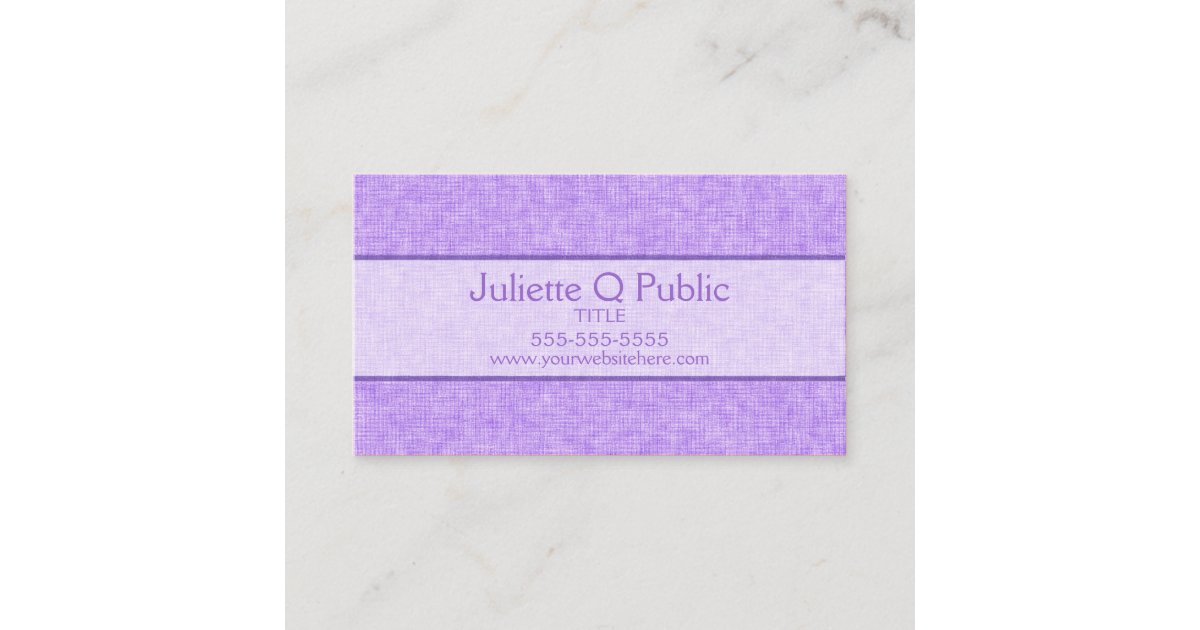 Lavender Business Card | Zazzle