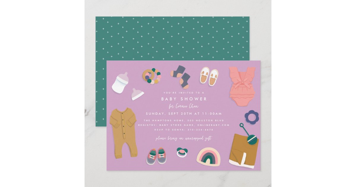 Lavender Display Shower Invitation | Zazzle