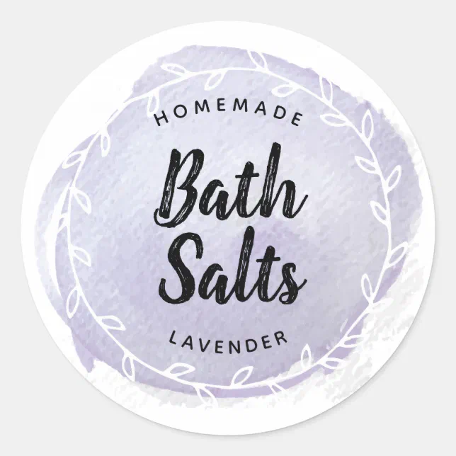 Lavender Essential Oil Craft Sticker Label | Zazzle