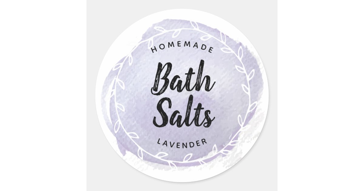 Lavender Essential Oil Craft Sticker Label | Zazzle