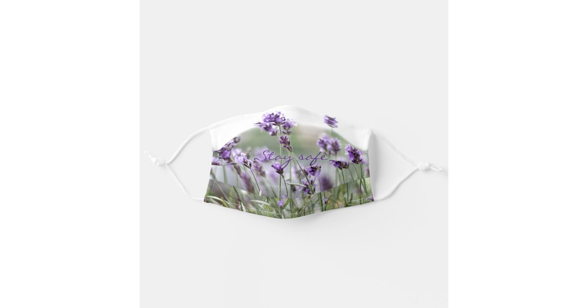 Lavender Face Mask Add Photo | Zazzle