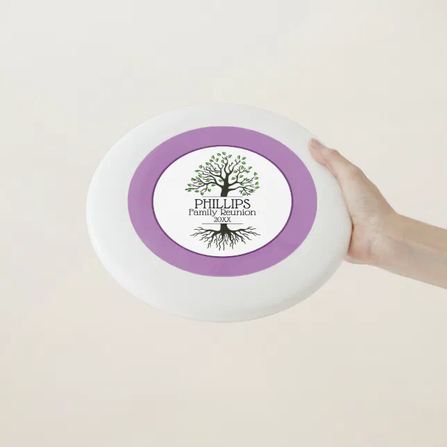 Lavender Family Tree Family Reunion Wham-O Frisbee | Zazzle