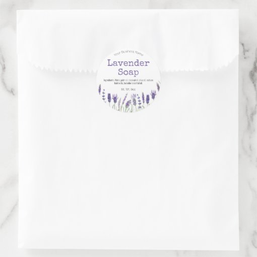 Lavender Fields Handmade Soap Labels | Zazzle