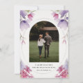 Lavender Floral Photo Bible Verse Wedding Save The Date | Zazzle