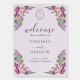 Lavender Floral Welcome Sign | Zazzle