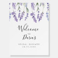 Lavender Floral Welcome Sign | Zazzle