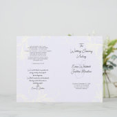 Lavender Flourish Folded Church Wedding Program | Zazzle