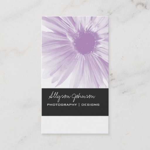 Lavender Flower Design Background Business Cards