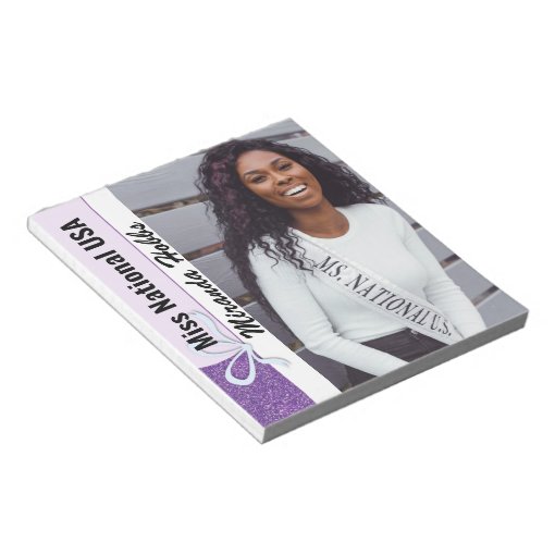 Lavender Glitter - Custom Pageant Autograph Pad SM | Zazzle