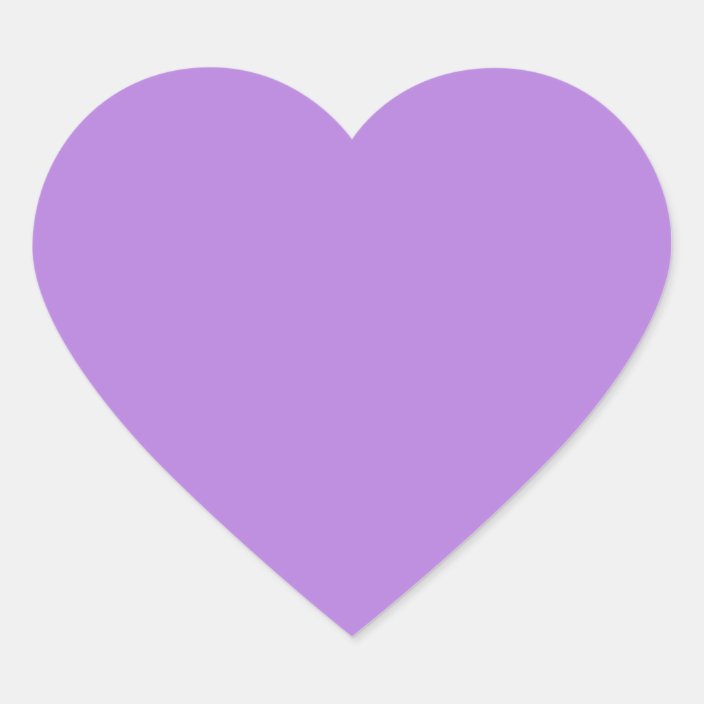 Lavender Heart Sticker | Zazzle.com