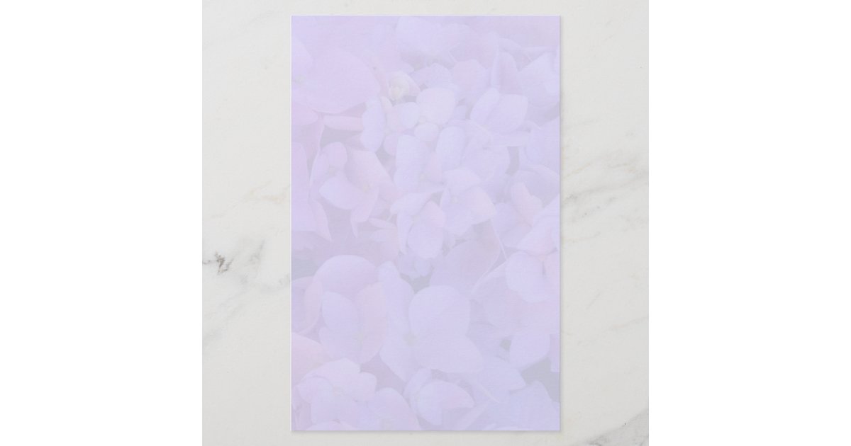 Lavender Hydrangea Stationery | Zazzle