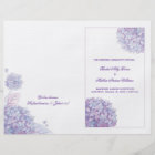 Purple Hydrangea Template Wedding Program | Zazzle.com