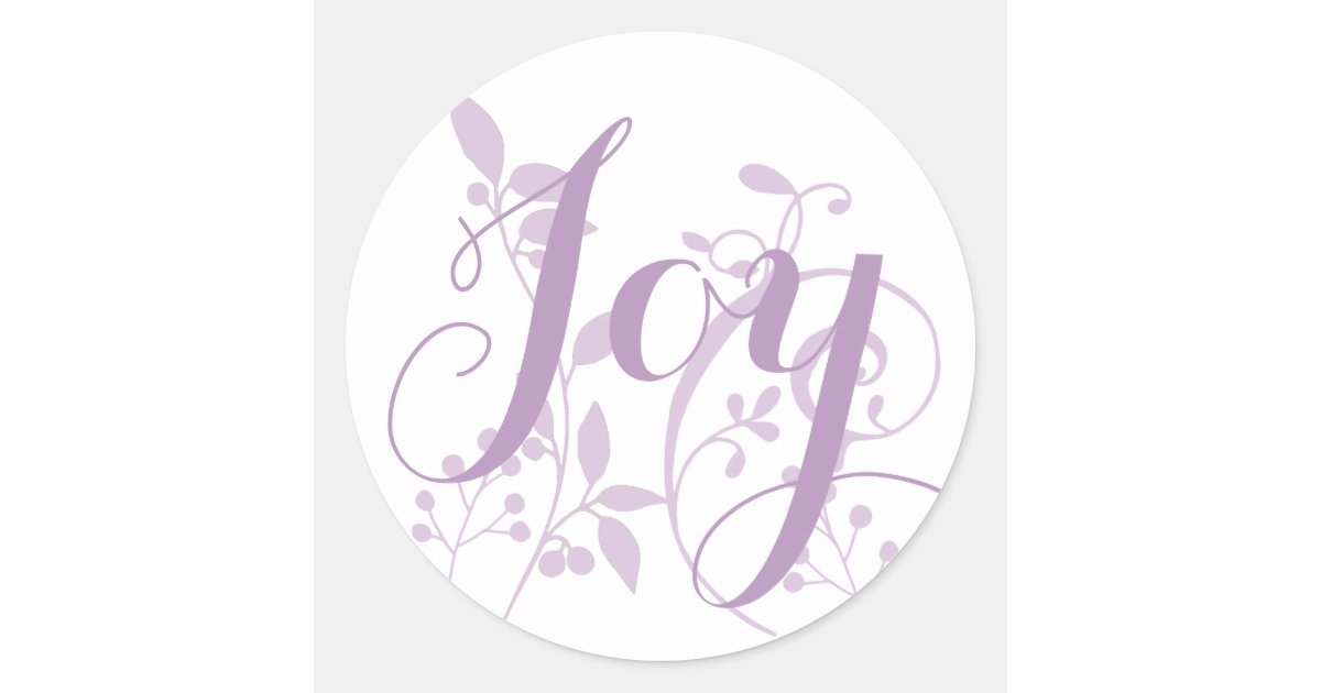 Lavender Joy Stickers Zazzle