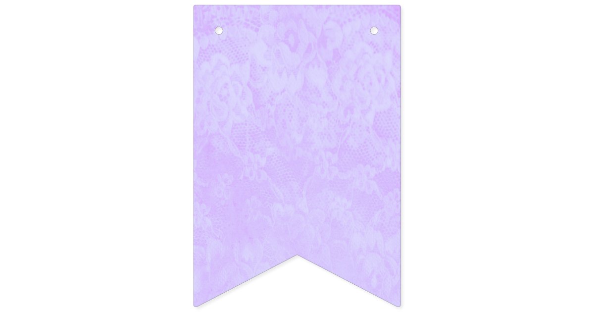 Lavender Lace Bunting Flags | Zazzle
