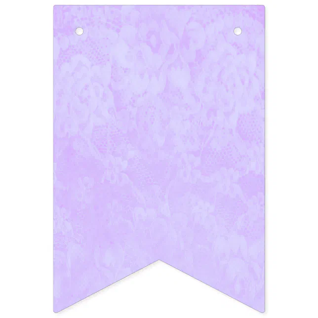 Lavender Lace Bunting Flags | Zazzle