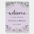 Lavender Lilac Wedding Welcome Sign | Zazzle