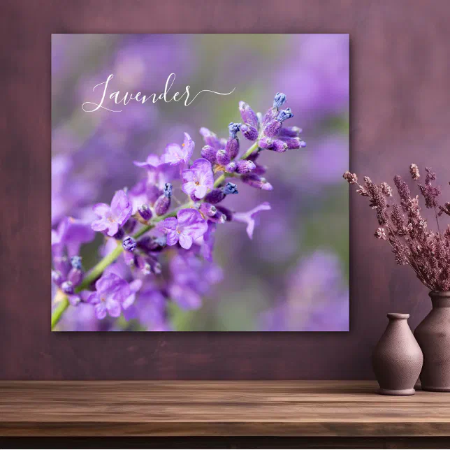Lavender Name Poster | Zazzle
