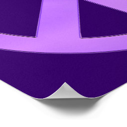 Lavender on Dark Purple Peace Sign | Zazzle