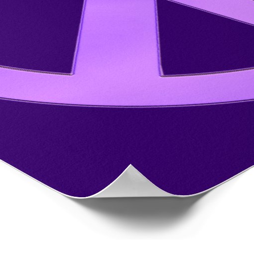 Lavender on Dark Purple Peace Sign | Zazzle