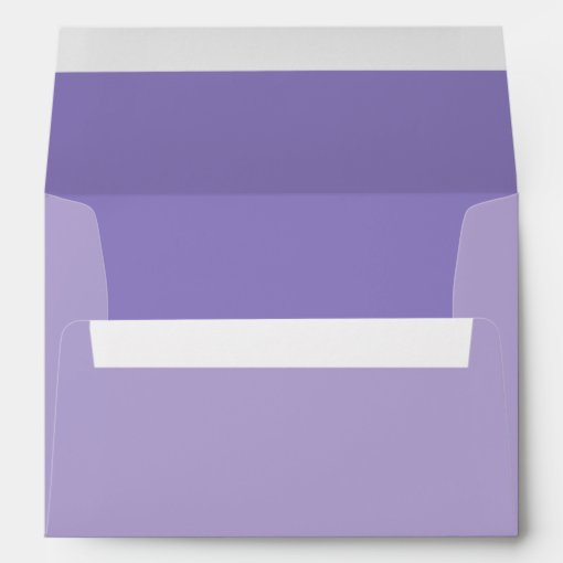 Lavender Purple Blank Customizable Envelope | Zazzle