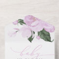 Lavender Purple Floral Baby in Bloom Shower All In One Invitation | Zazzle