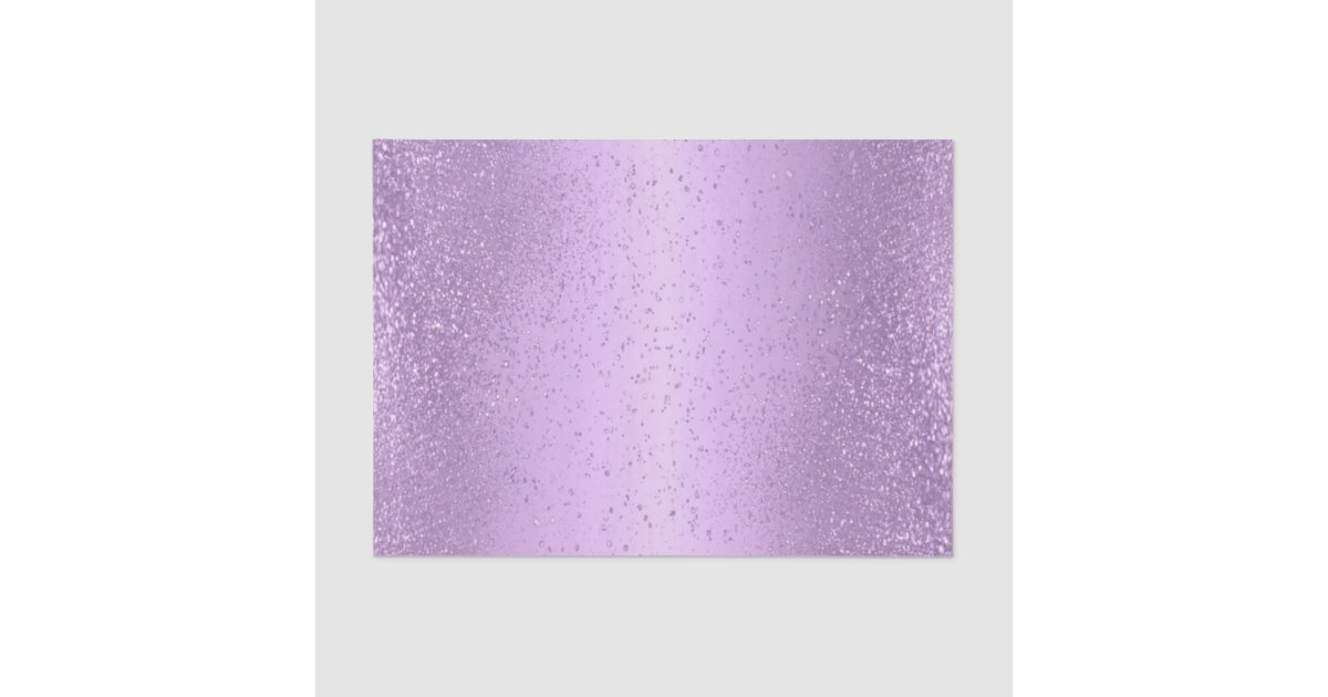 Lavender Purple Glitter on Gradient Background Tissue Paper | Zazzle