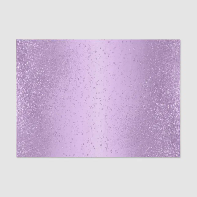 Lavender Purple Glitter on Gradient Background Tissue Paper | Zazzle