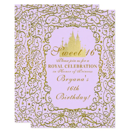 Sweet 16 Once Upon a Time Princess Invitation | Zazzle.com