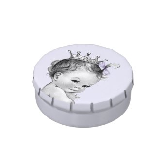 Lavender Purple Princess Baby Shower Candy Jelly Belly Candy Tin | Zazzle