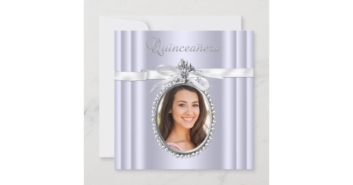Lavender Quinceanera Invitation | Zazzle
