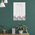 Lavender Seating Chart | Zazzle