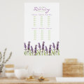 Lavender Seating Chart | Zazzle