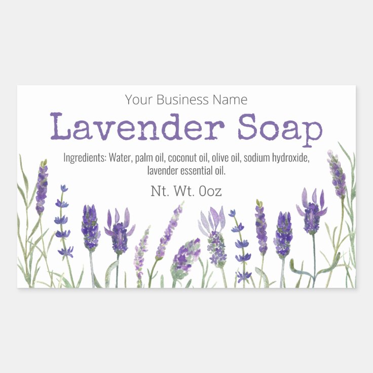 Lavender Soap Labels | Zazzle
