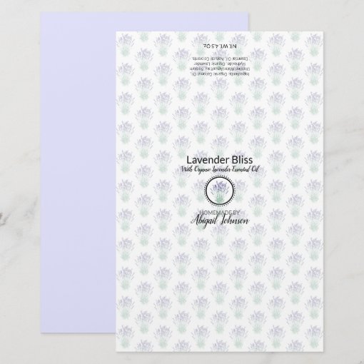 Lavender Soap Packaging Wrapper | Linen Paper | Zazzle