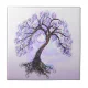 Lavender Tree of Life with Moon Ceramic Tile | Zazzle