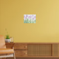 Lavender Tulip Flower Garden Spring Watercolor Poster | Zazzle
