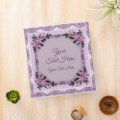Lavender Victorian Floral Genealogy 3 Ring Binder | Zazzle