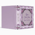 Lavender Victorian Floral Genealogy 3 Ring Binder | Zazzle