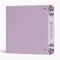 Lavender Victorian Floral Genealogy 3 Ring Binder | Zazzle