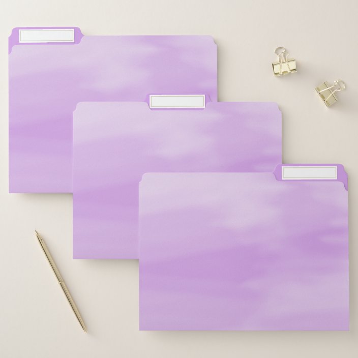 Lavender Watercolor Wash File Folder | Zazzle.com