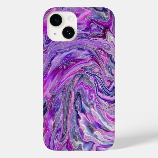 Lavender Wave Abstract Art iPhone case | Zazzle
