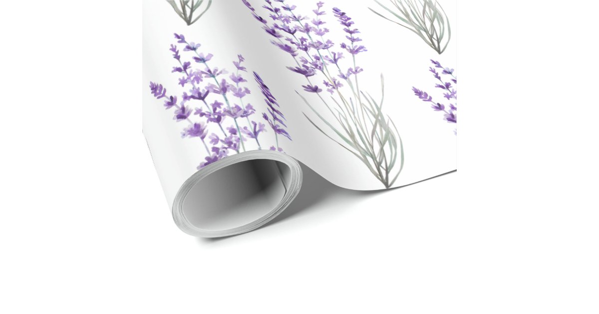 Lavender Wrapping Paper | Zazzle