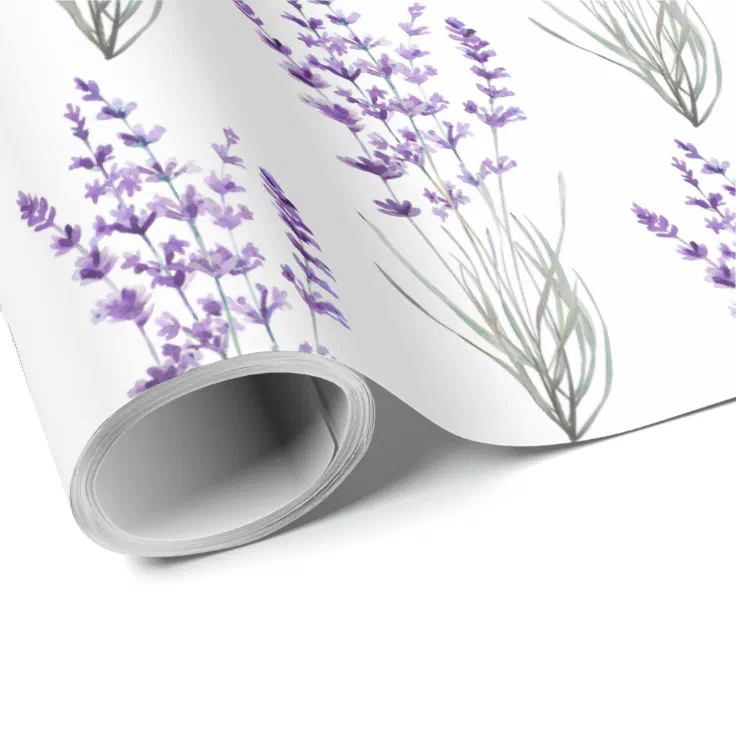 Lavender Wrapping Paper | Zazzle